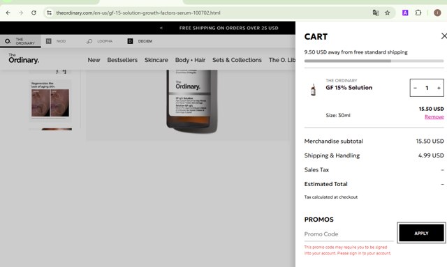 The Ordinary Promo Codes (1 Verified) - 15% Off May 2025