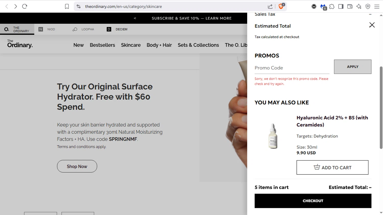 The Ordinary Promo Codes (1 Verified) - 40% Off Aug 2025