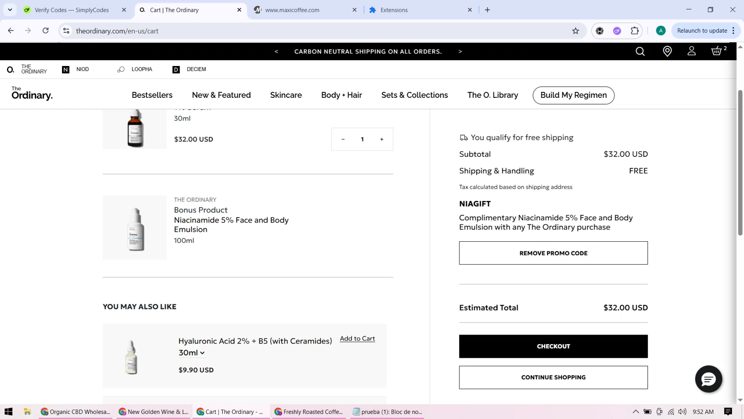 The Ordinary Promo Codes - 10% Off (2 Verified) Nov 2025