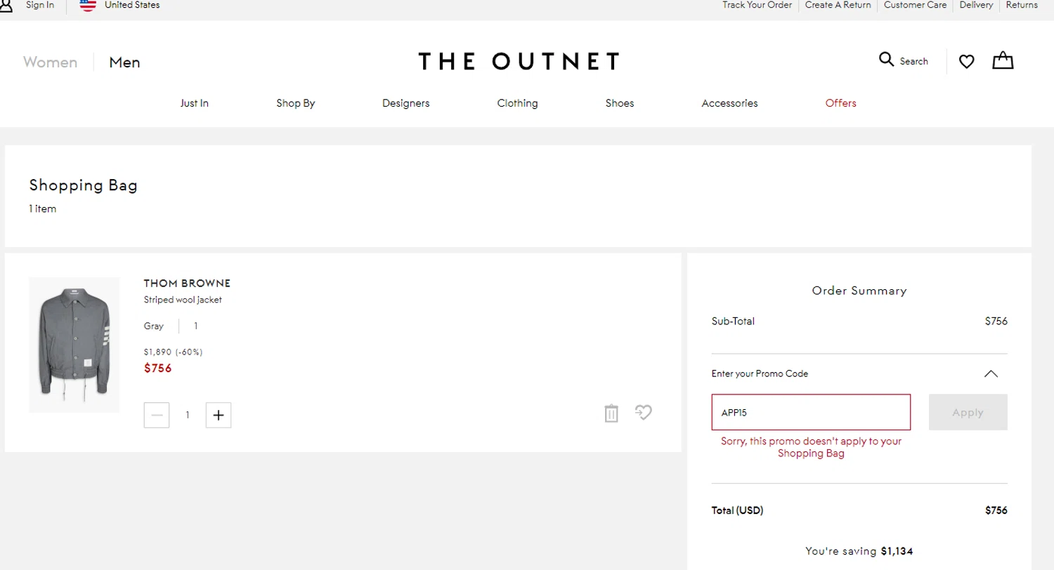 THE OUTNET Coupons - $60 Off | October 2024