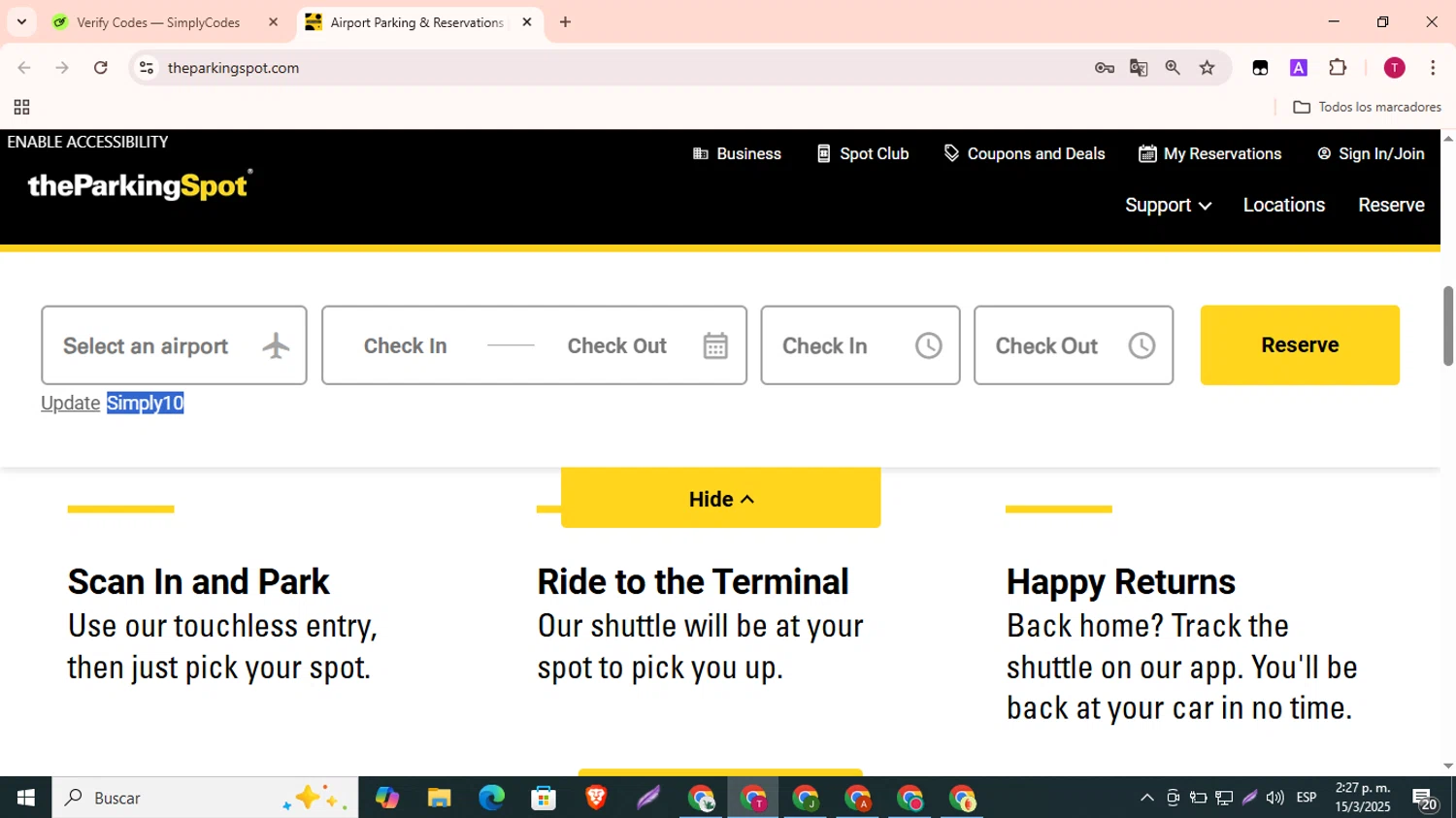 The Parking Spot Promo Codes - 10% Off Coupons Jan 2026