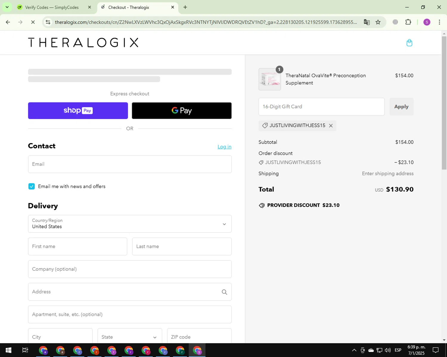 Theralogix Coupon Codes - 15% Off | January 2025