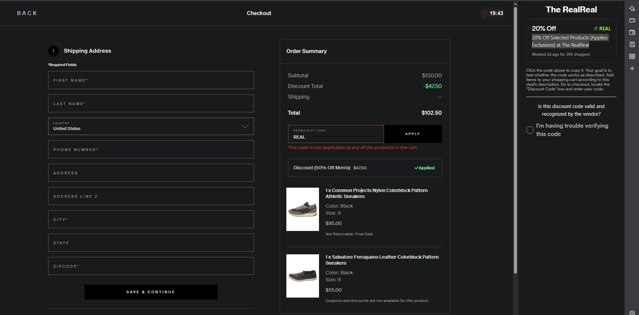 The RealReal Promo Codes (1 Verified) - 20% Off May 2025