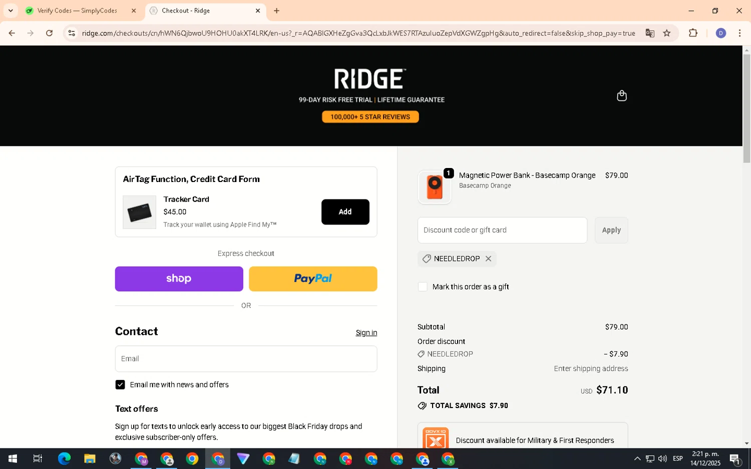 The Ridge Promo Codes - 10% Off (23 Verified) Dec 2025