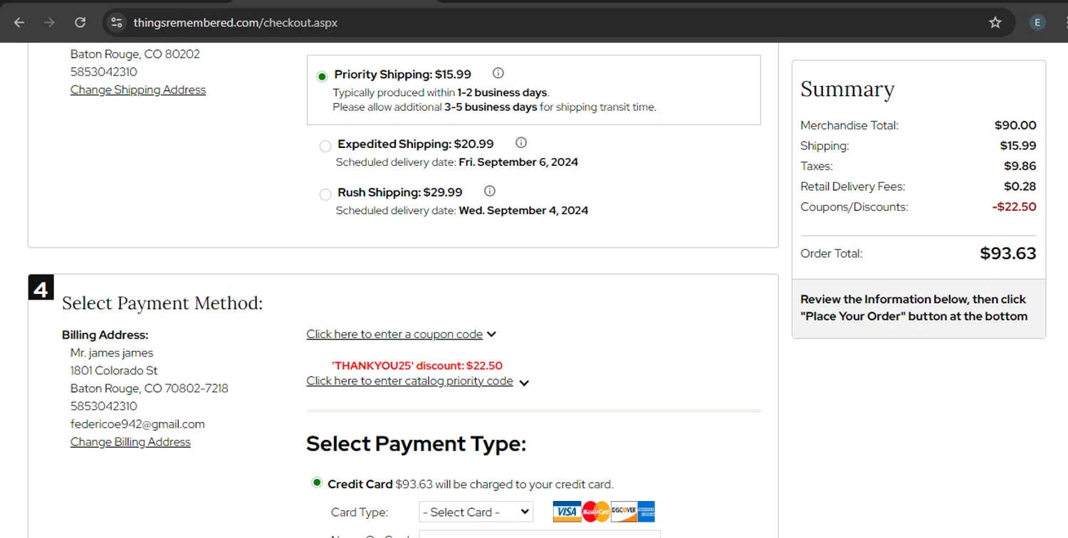 Things Remembered Coupons - 15% Off | October 2024