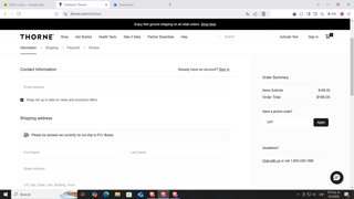 Thorne Promo Codes (1 Verified) - 20% Off w/Code May 2025
