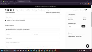 Thorne Promo Codes (1 Verified) - 20% Off w/Code May 2025