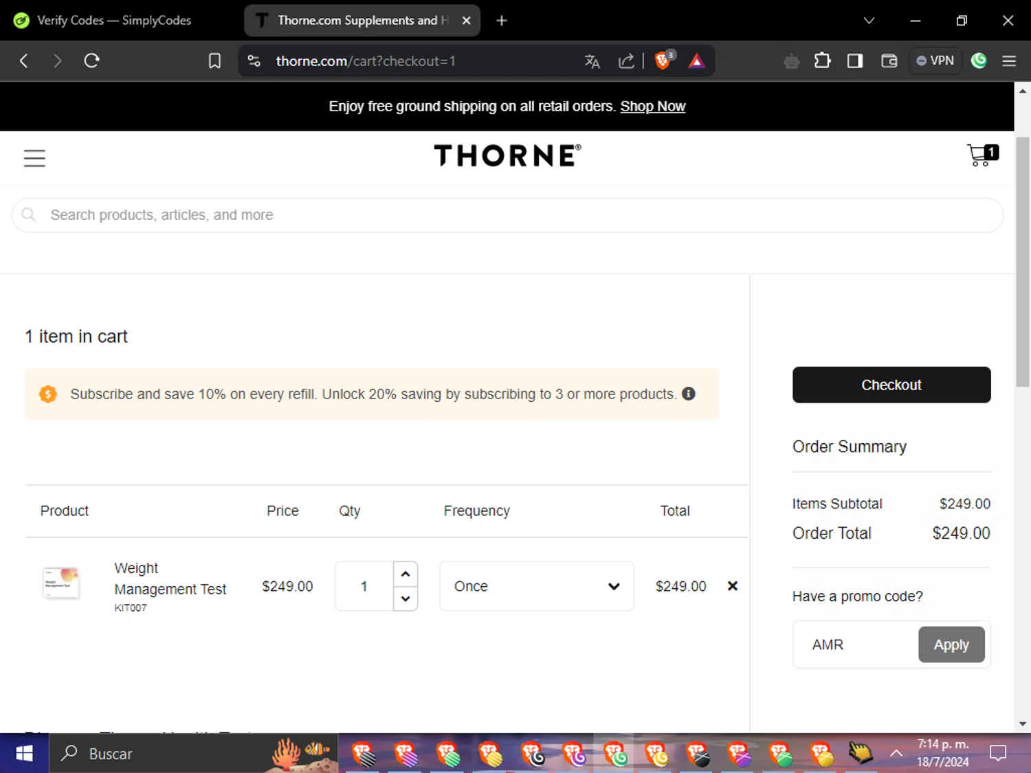 Thorne Promo Codes - 10% Off Coupon Codes in August 2024 | SimplyCodes