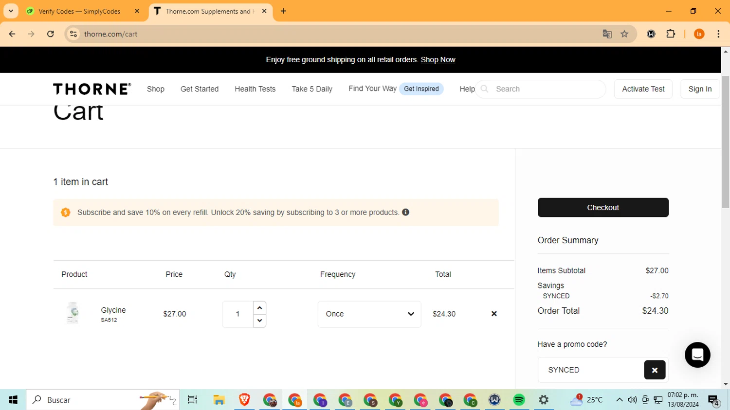 Thorne Promo Codes - 10% Off | September 2024