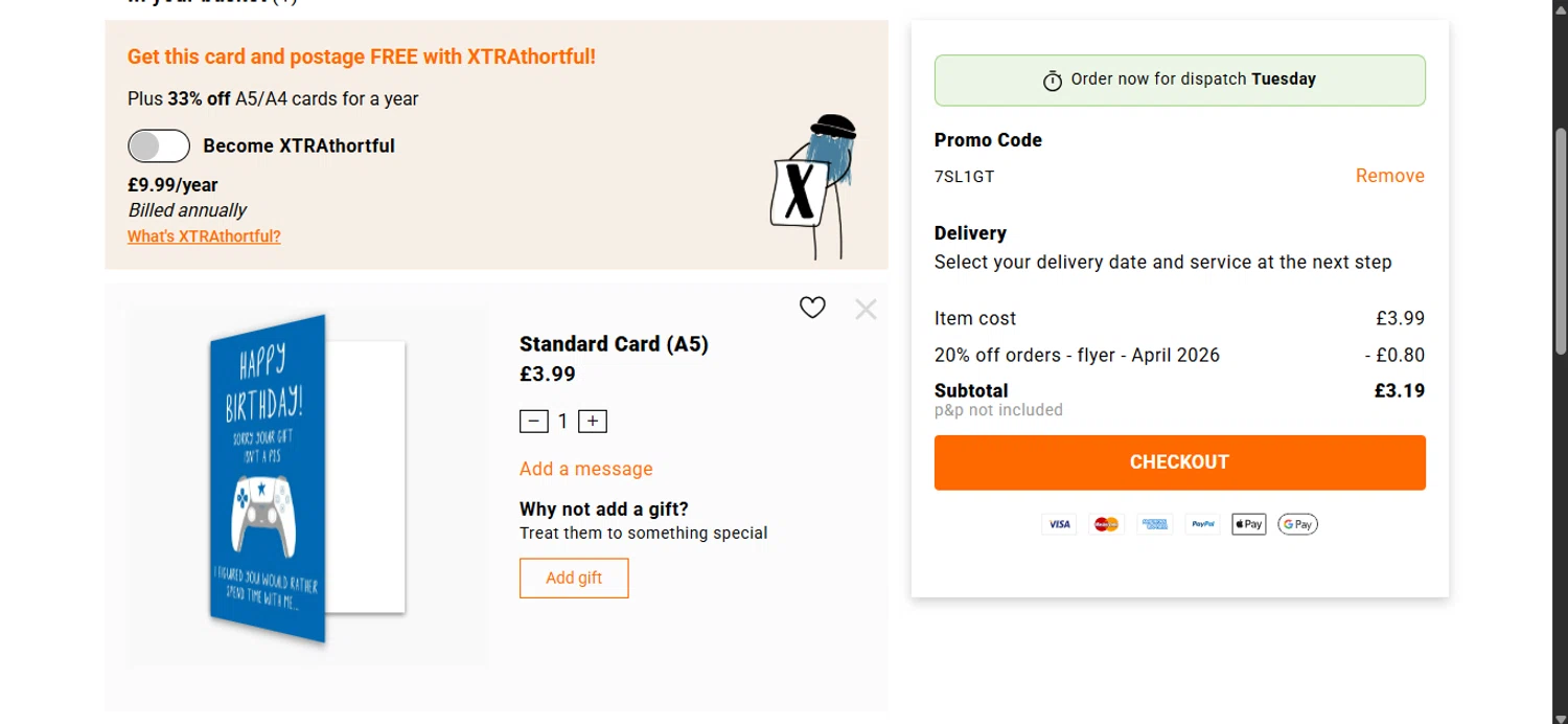 Thortful Promo Codes - 20% Off (2 Verified) May 2026