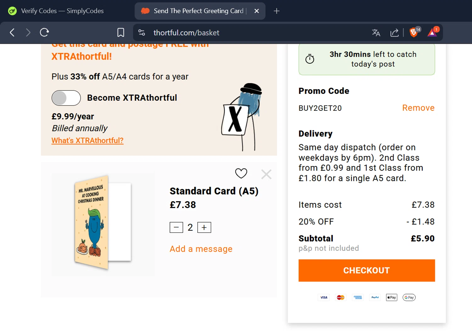 Thortful Promo Codes - 20% Off (3 Verified) Jan 2026