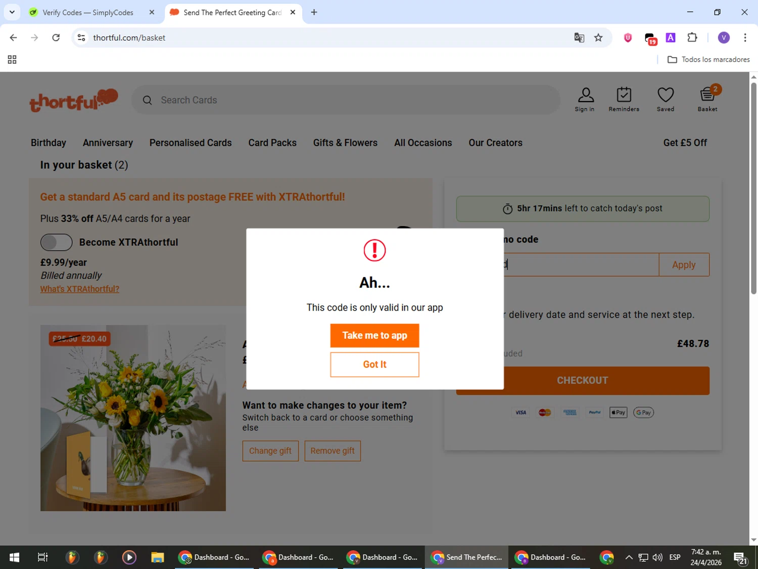 Thortful Promo Codes - 20% Off (2 Verified) May 2026