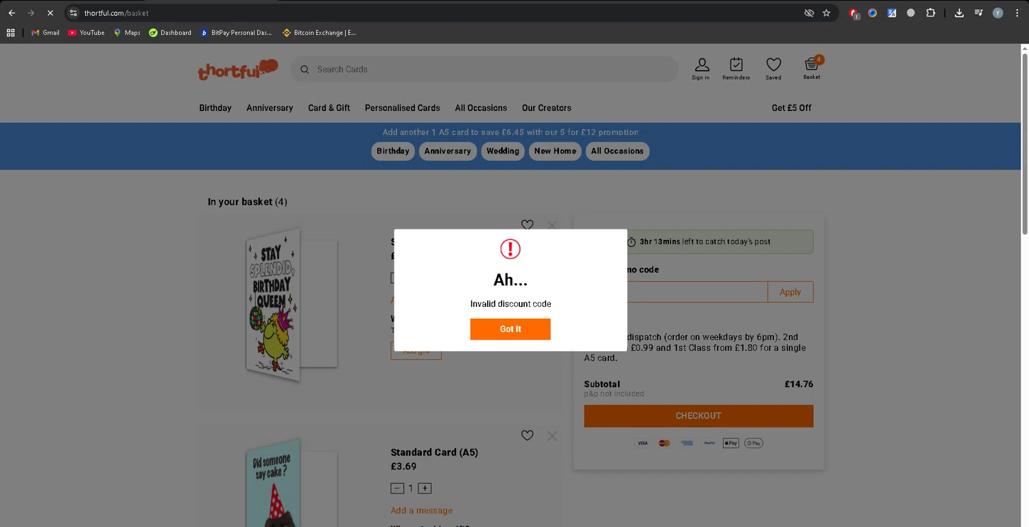 Thortful Discount Codes - 25% Off (1 Verified) Sep 2025