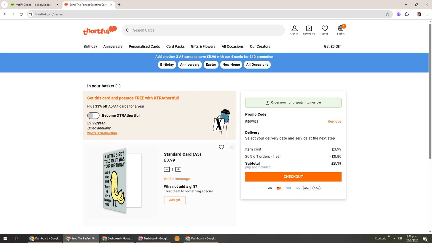 Thortful Promo Codes - 20% Off (3 Verified) Mar 2026