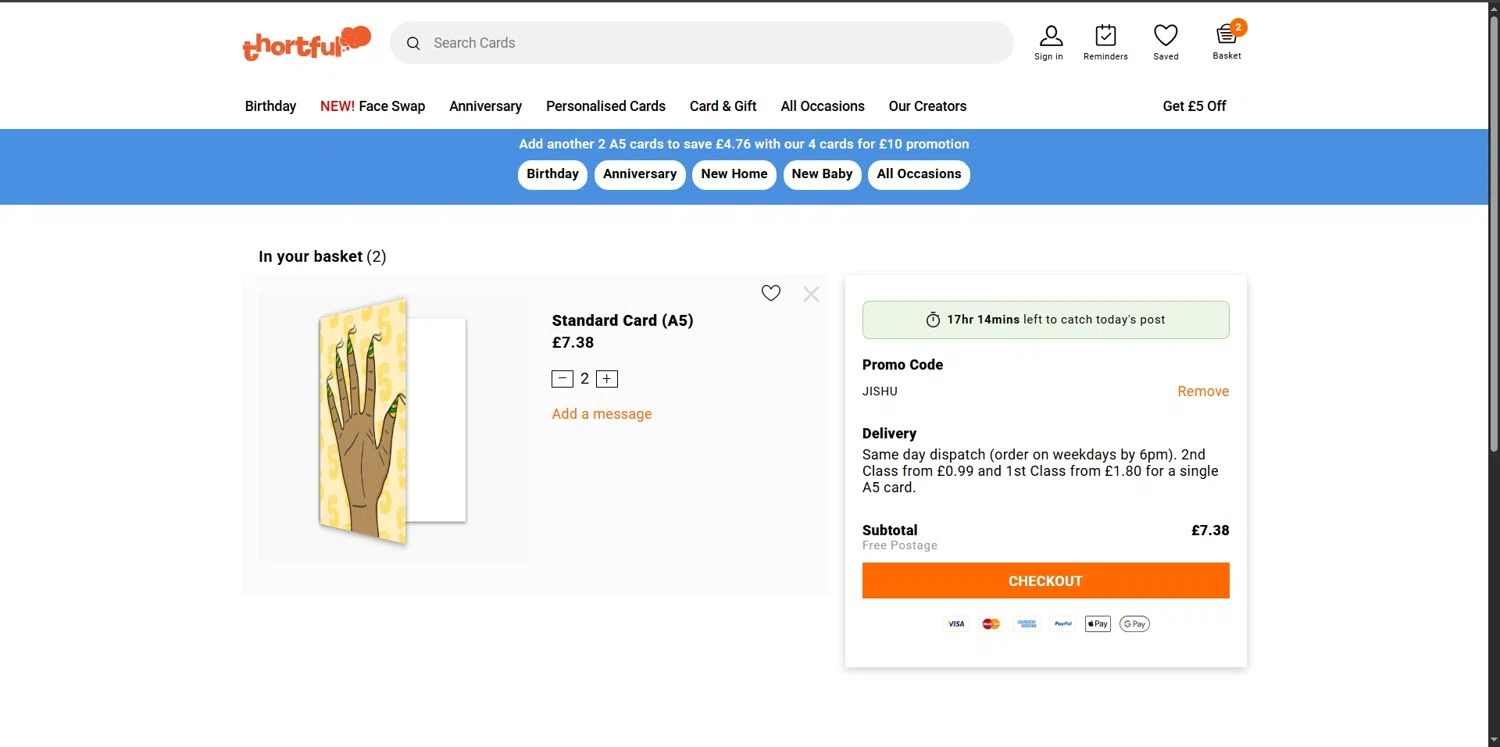 Thortful Promo Codes - 20% Off (2 Verified) Dec 2025