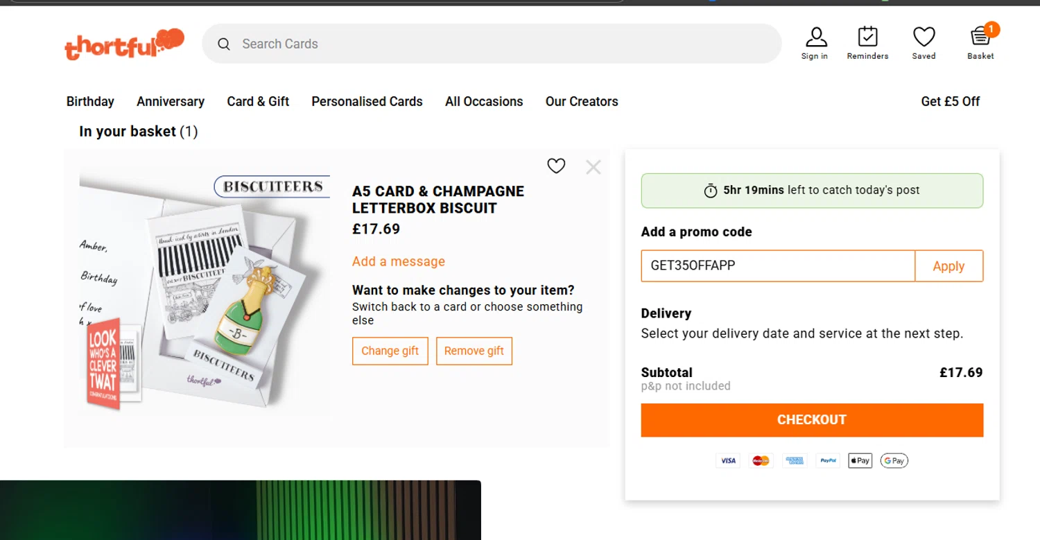 Thortful Discount Codes - 35% Off (2 Verified) Aug 2025