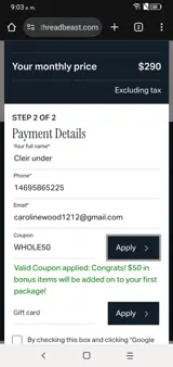 ThreadBeast Promo Codes - $100 Off (20 Verified) Jul 2026
