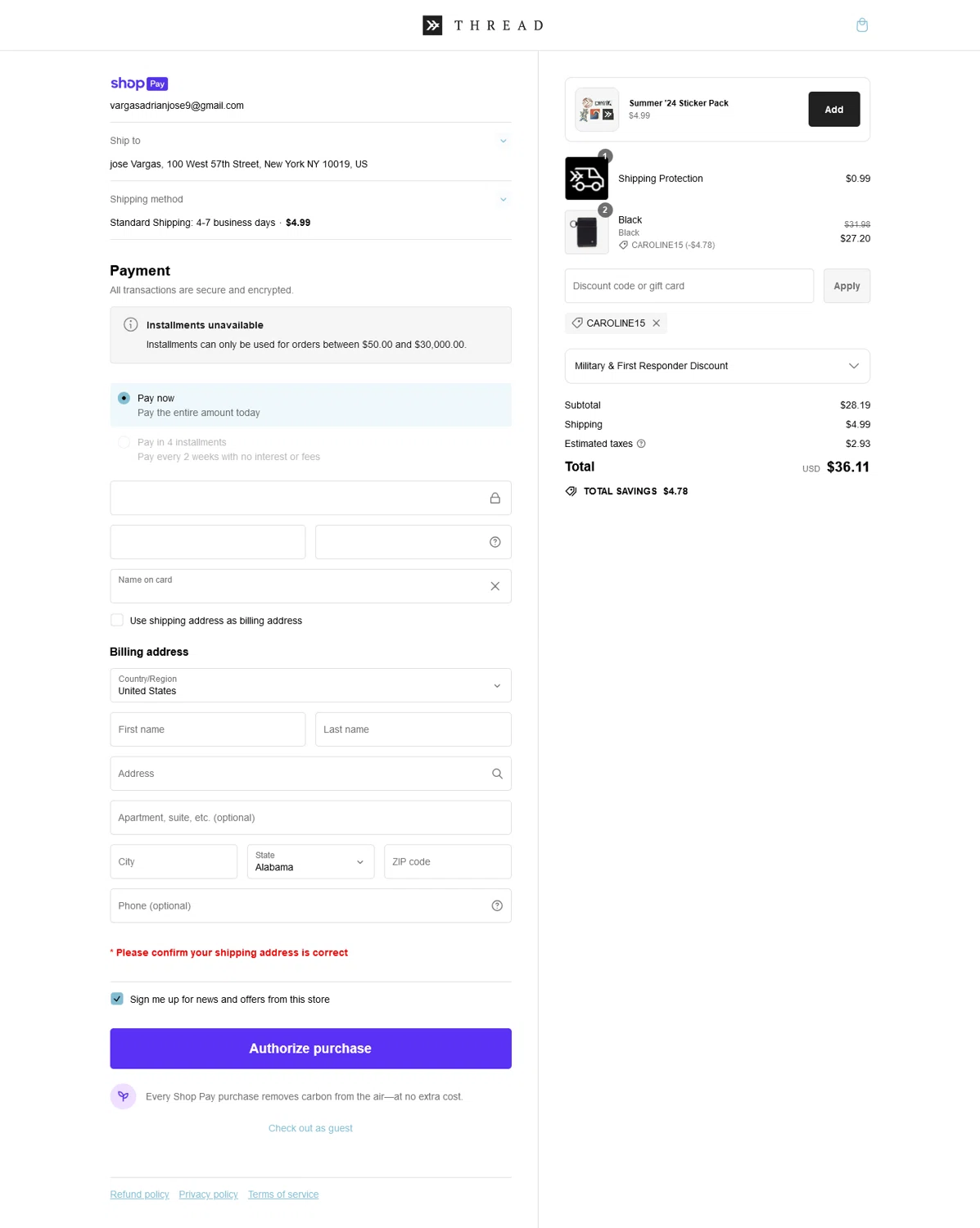 Thread Wallets Discount Codes - 20% Off | October 2024