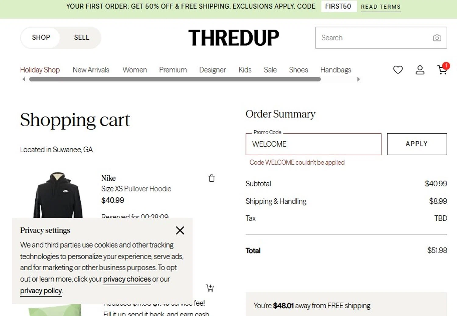 thredUP Promo Codes - 50% Off (1 Verified) Jan 2026