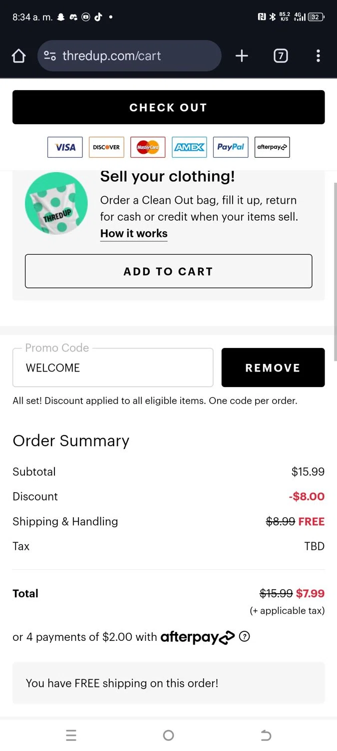 thredUP Promo Codes - 50% Off | January 2025