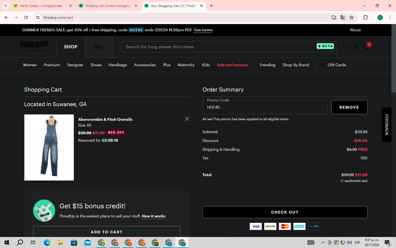 thredUP Promo Codes - 45% Off | September 2024
