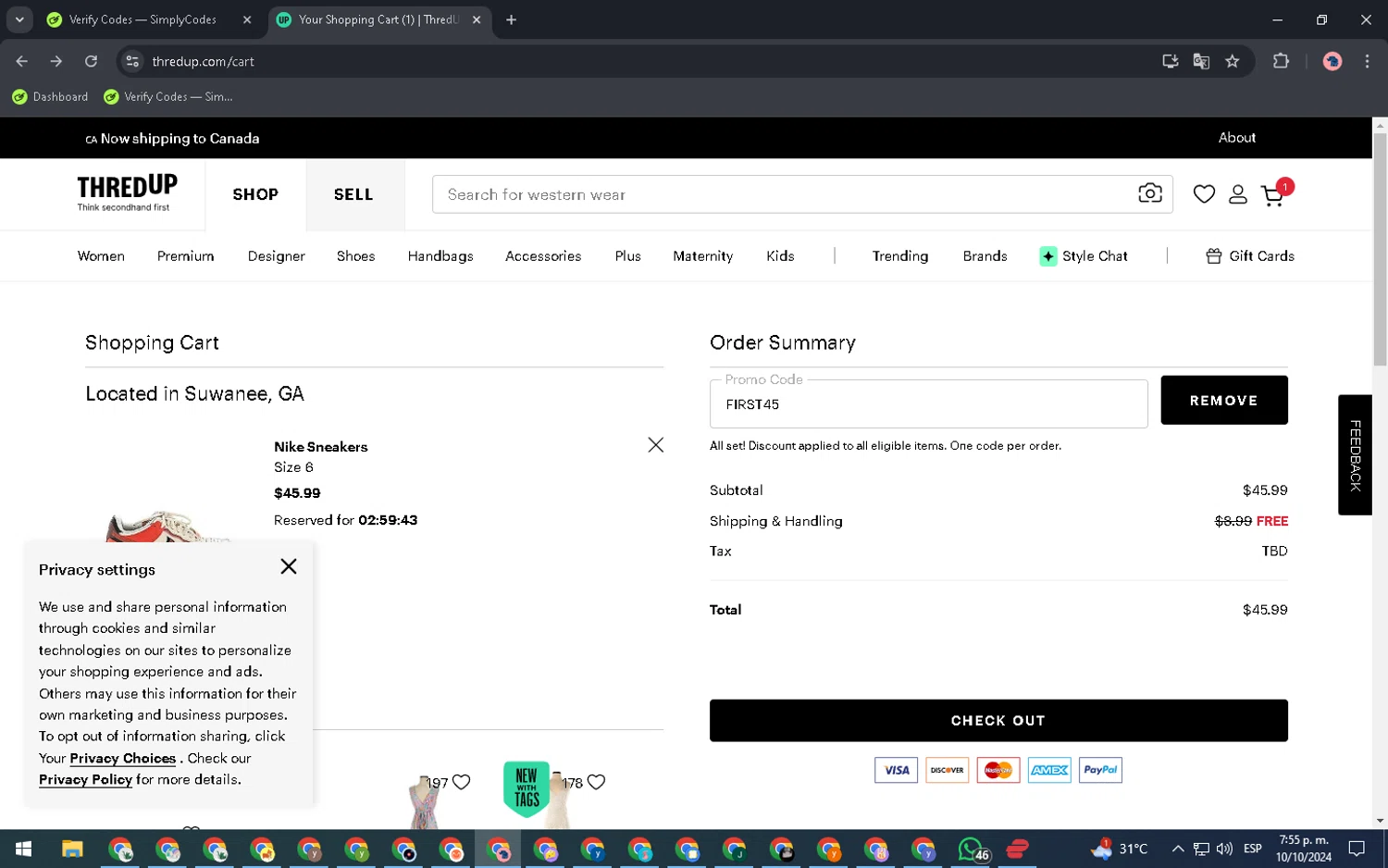 thredUP Promo Codes & Black Friday 2024 Deals - 45% Off