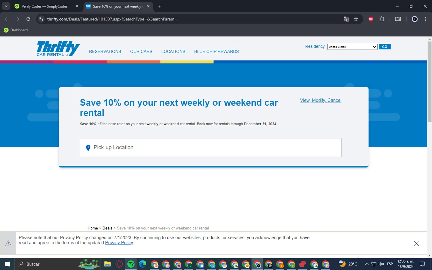 Thrifty Rental Car Promo Codes - 15% Off | October 2024