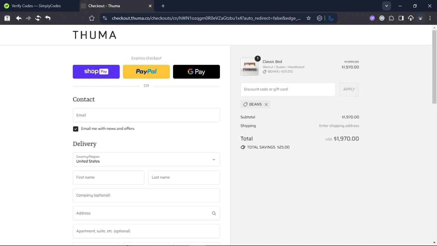 Thuma Promo Codes - $25 Off (19 Verified) Jan 2026