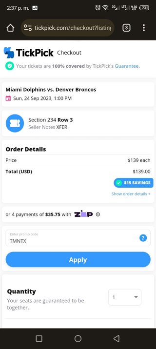 TickPick Promo Codes (2 Verified) - $15 Off w/Code Apr 2025