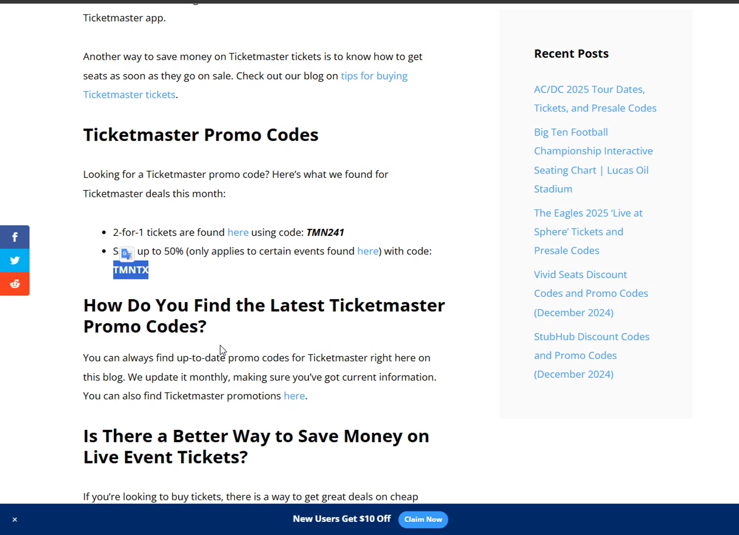 TickPick Promo Codes - 10% Off | January 2025