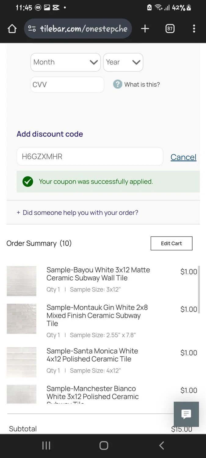 TileBar Discount Codes & Black Friday 2024 Deals - $4 Off