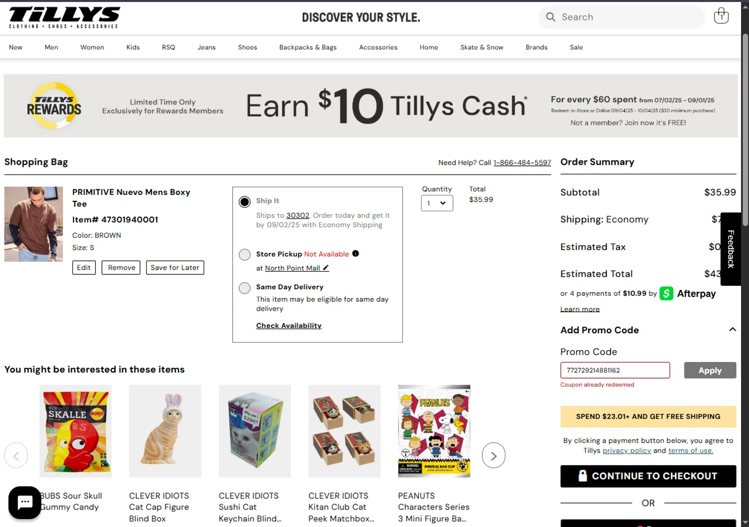 Tillys Promo Codes - 20% Off Coupons Oct 2025