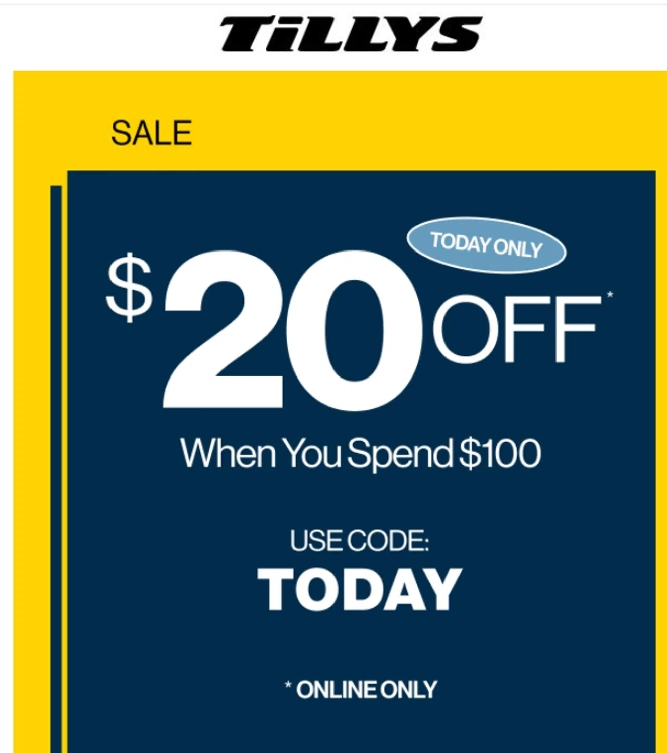 Tillys Promo Codes - 10% Off Sitewide Coupons Jan 2026