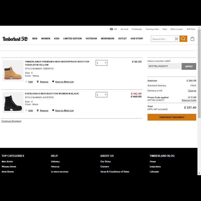 Timberland Promo Codes - 30% Off Coupons Sep 2025
