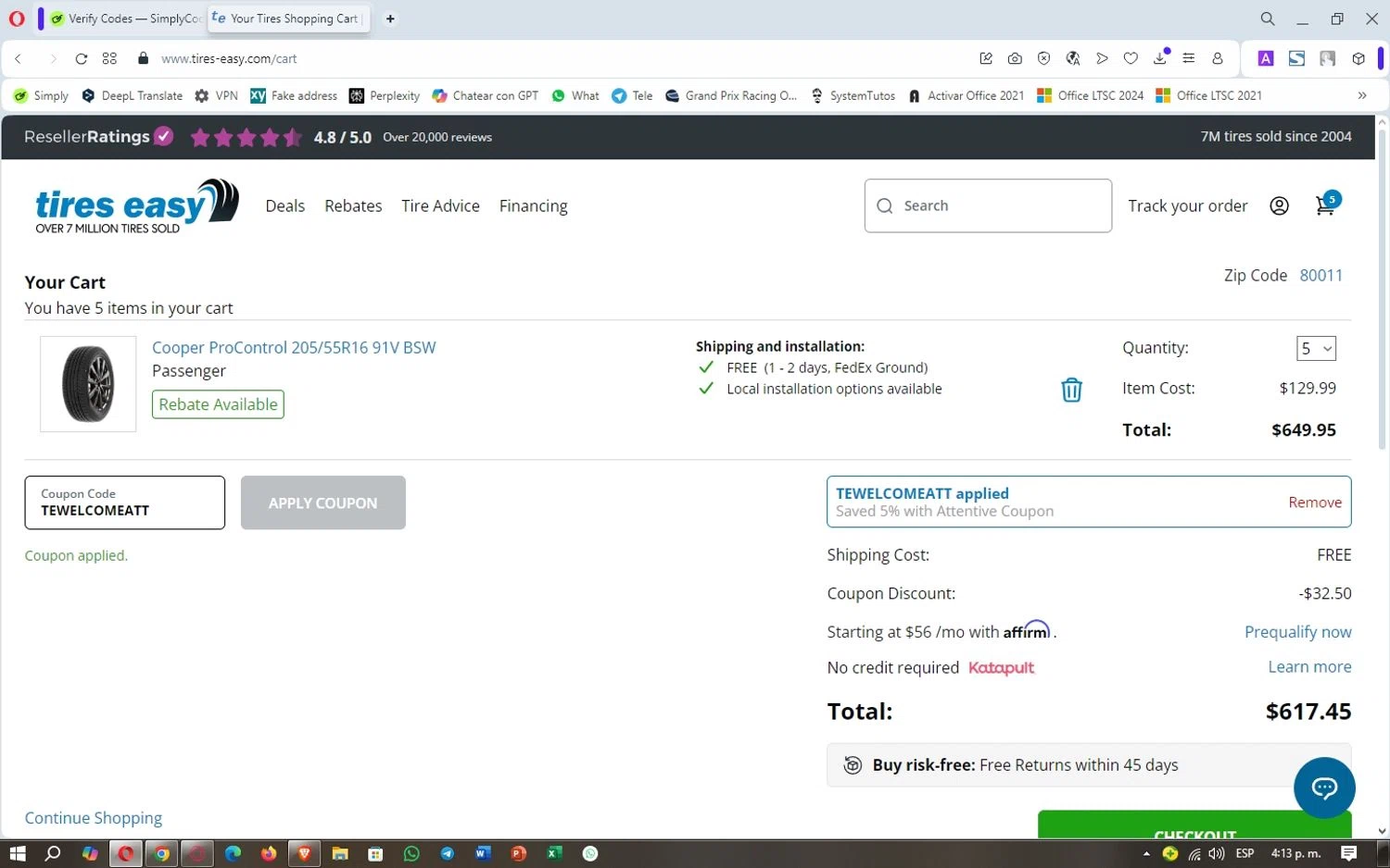 Tires Easy Coupon Codes 6 Verified 5 Off Feb 2025