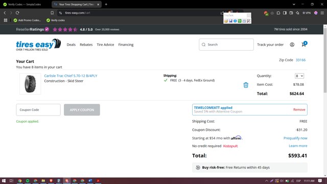 Tires Easy Coupon Codes (6 Verified) - 5% Off Feb 2025