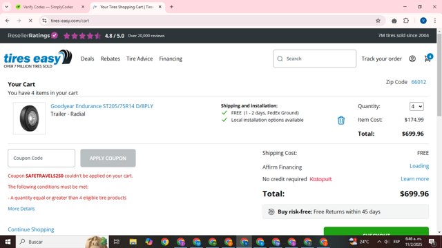 Tires Easy Coupon Codes (6 Verified) - 5% Off Feb 2025