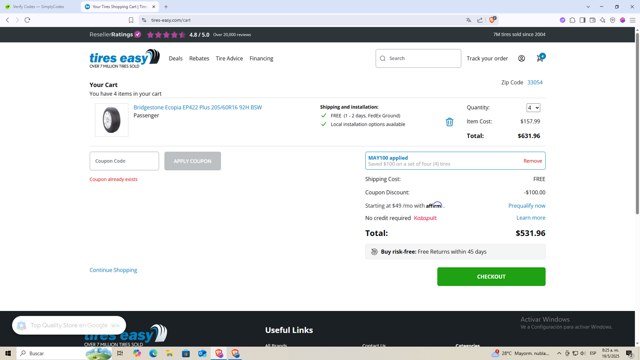 Tires Easy Promo Codes (7 Verified) - $25 Off Jun 2025