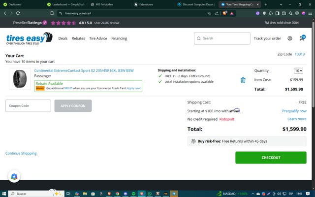 Tires Easy Promo Codes (5 Verified) - $100 Off Jun 2025