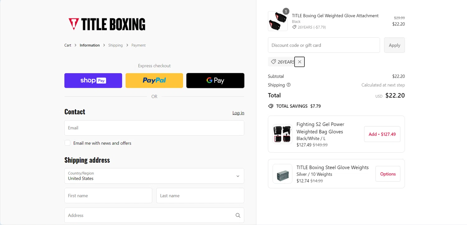 TITLE Boxing Promo Codes - 20% Off | September 2024