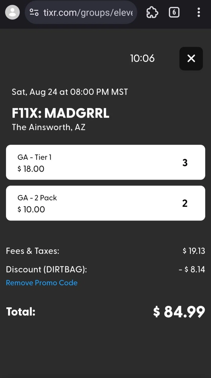 Tixr Promo Codes - $20 Off | September 2024