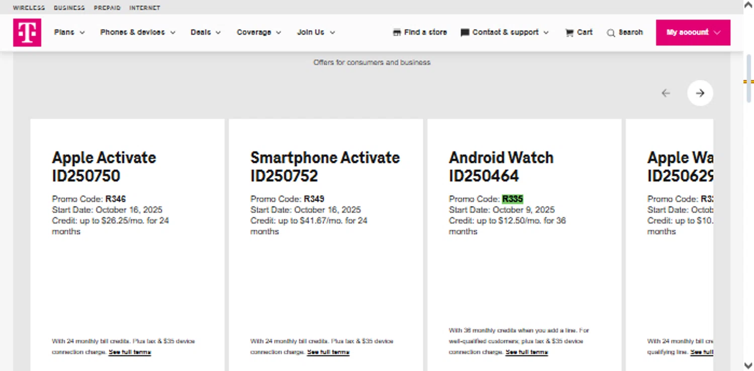 T-Mobile Discount Codes - $10 Off (5 Verified) Oct 2025