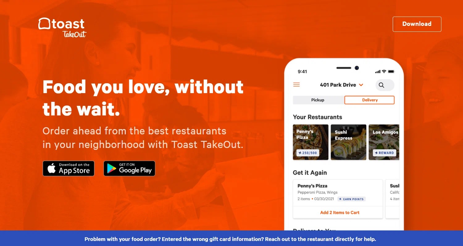 Toast TakeOut Promo Codes - 10% Off Coupons Dec 2025