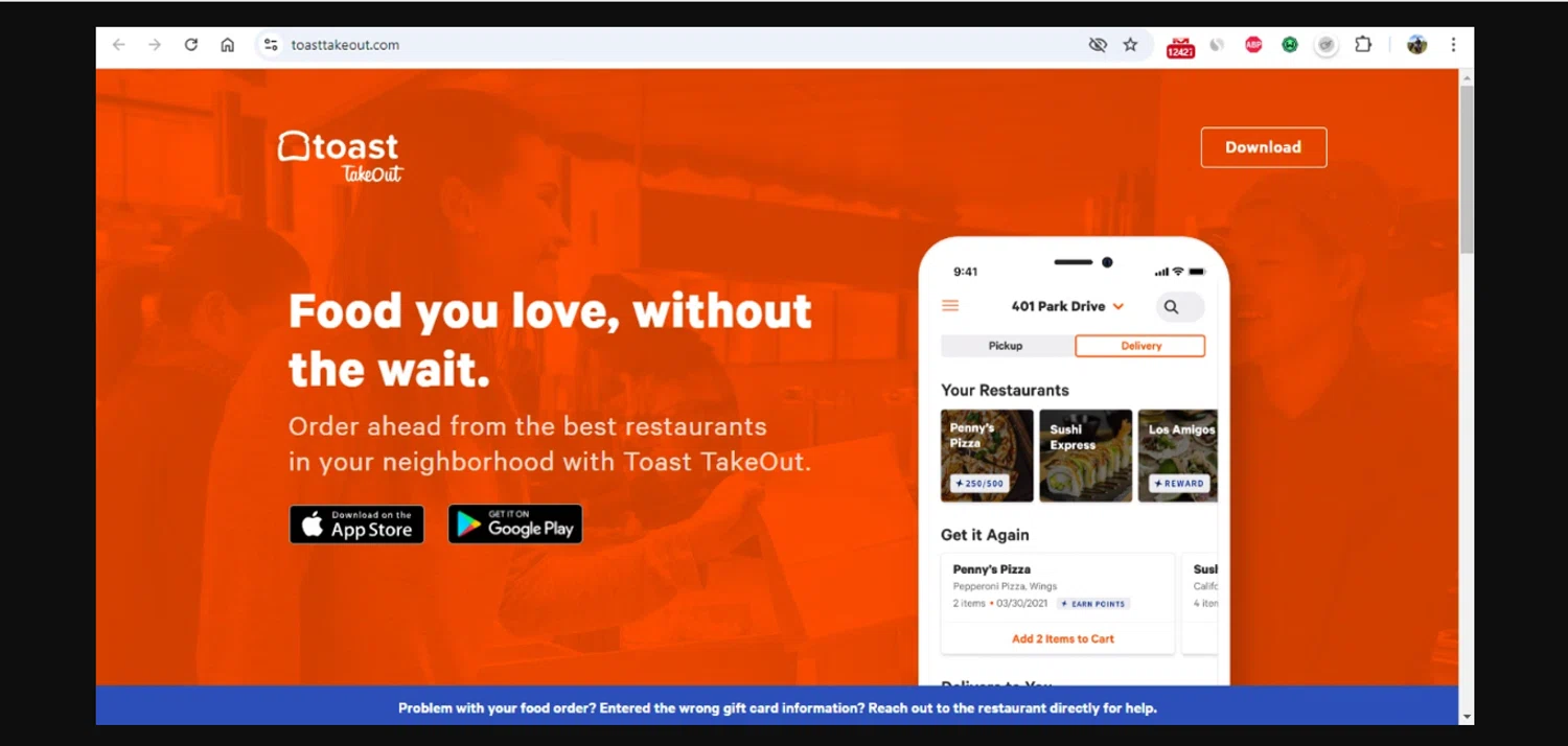 Toast TakeOut Promo Codes - 10% Off Coupons Dec 2025