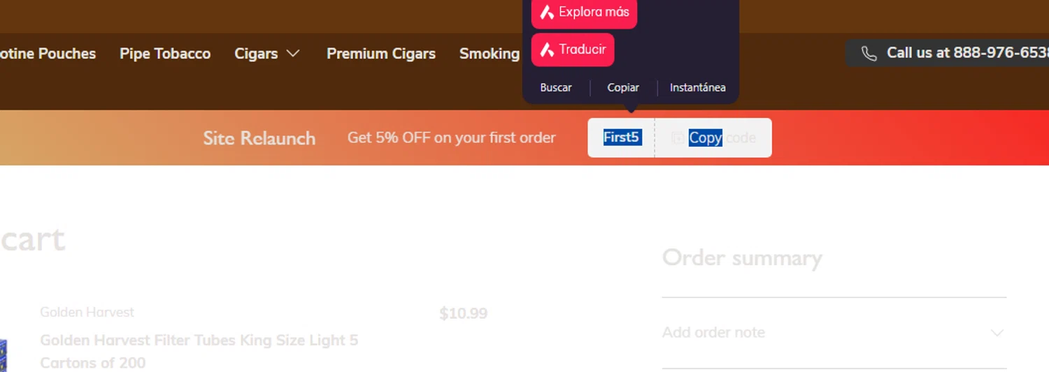 Tobacco General Coupons - 5% Off | December 2024