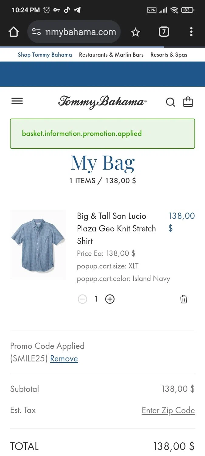 Tommy Bahama Promo Codes - 25% Off | September 2024