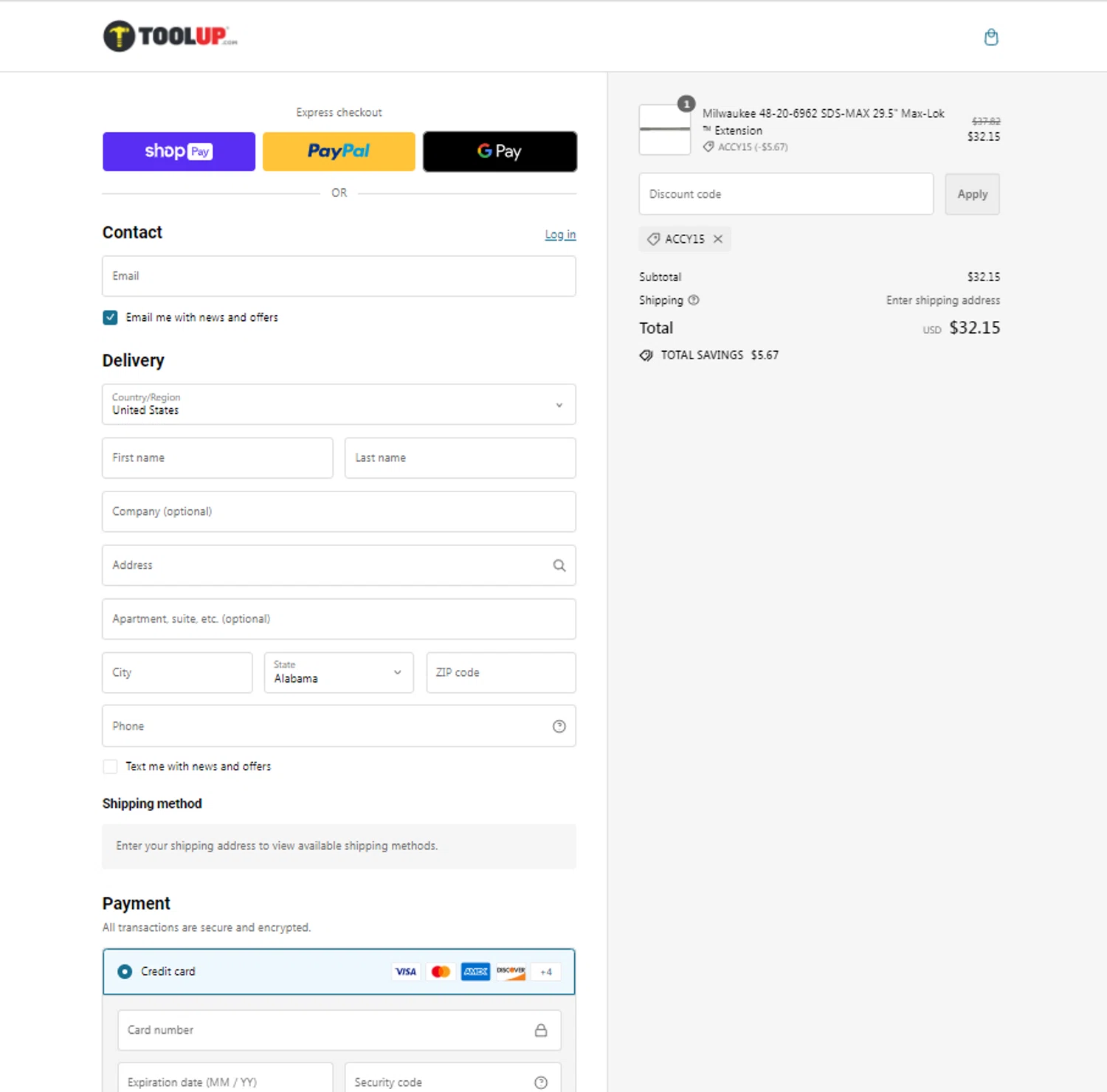 Toolup.com Promo Codes - 10% Off | September 2024
