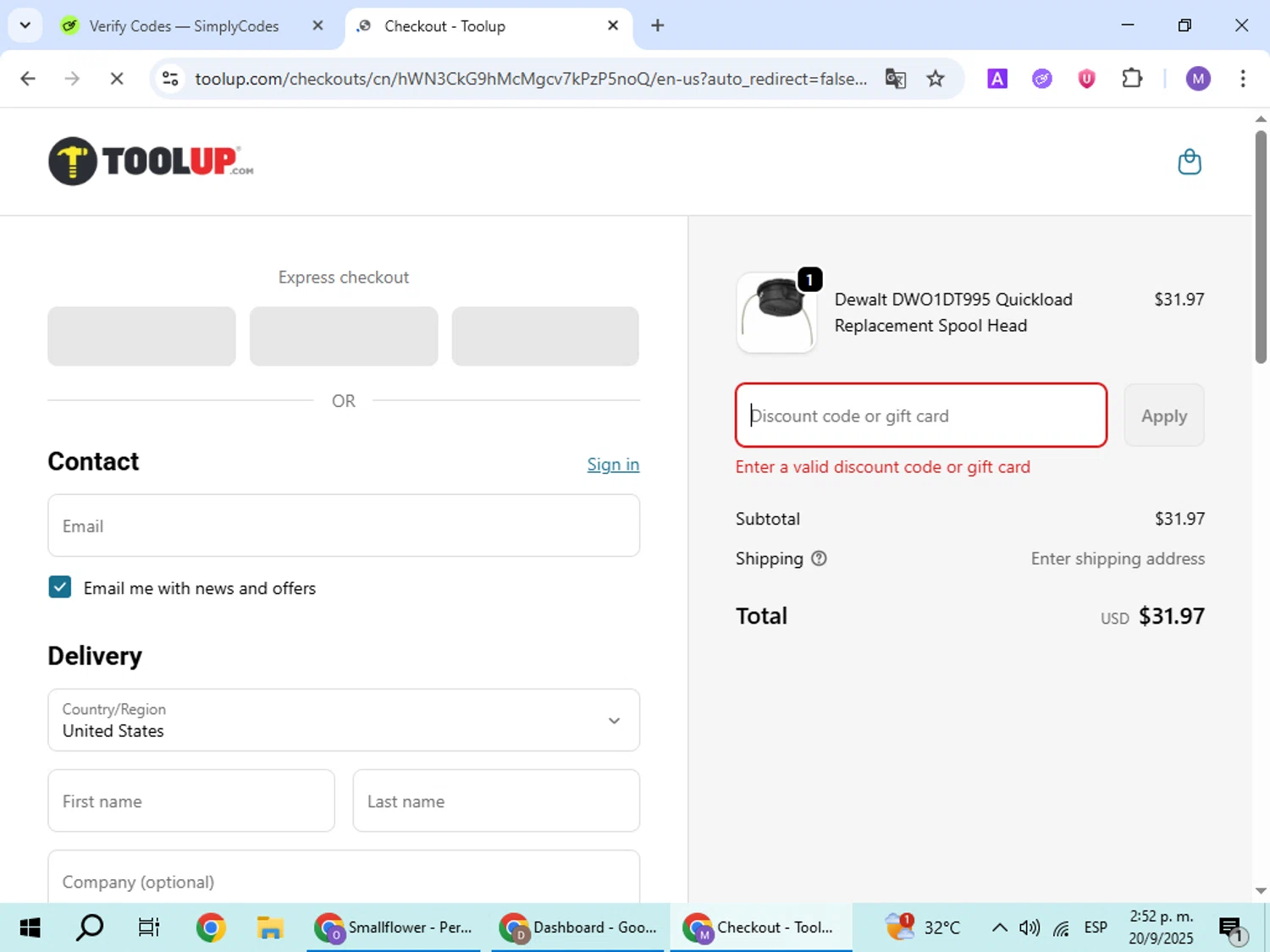 Toolup.com Promo Codes (2 Verified) - $20 Off Oct 2025