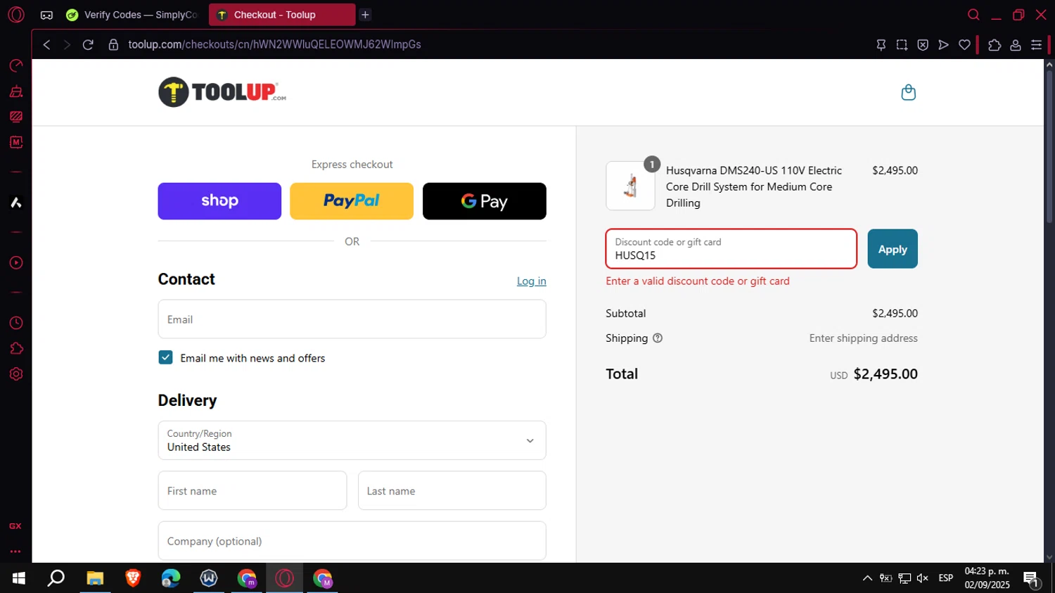 Toolup.com Promo Codes (2 Verified) - $20 Off Oct 2025
