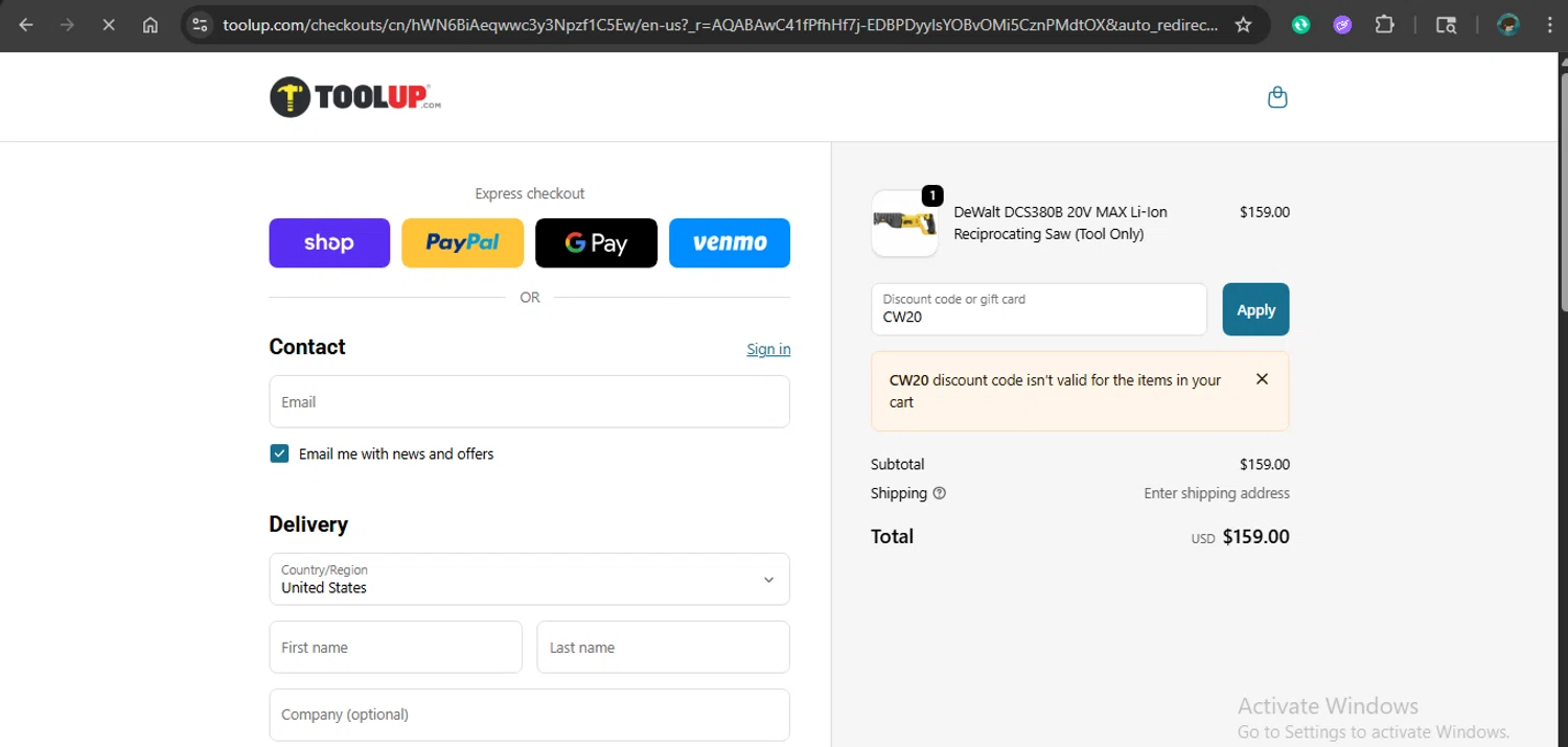 Toolup.com Promo Codes - 20% Off (5 Verified) Dec 2025